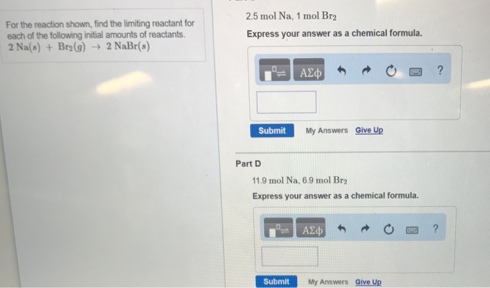 Solved Exercise 4.37 Part A For the reaction shown, find the | Chegg.com