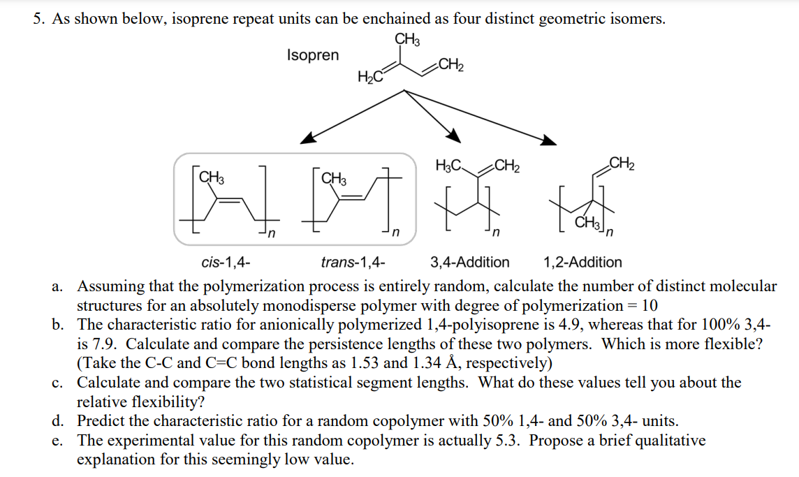 Solved a. Assuming that the polymerization process is | Chegg.com