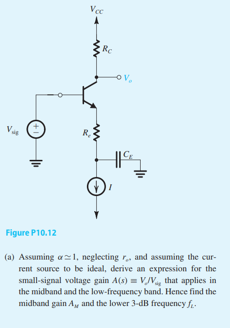 Solved 10.13 Refer to the MOSFET high-frequency model in | Chegg.com