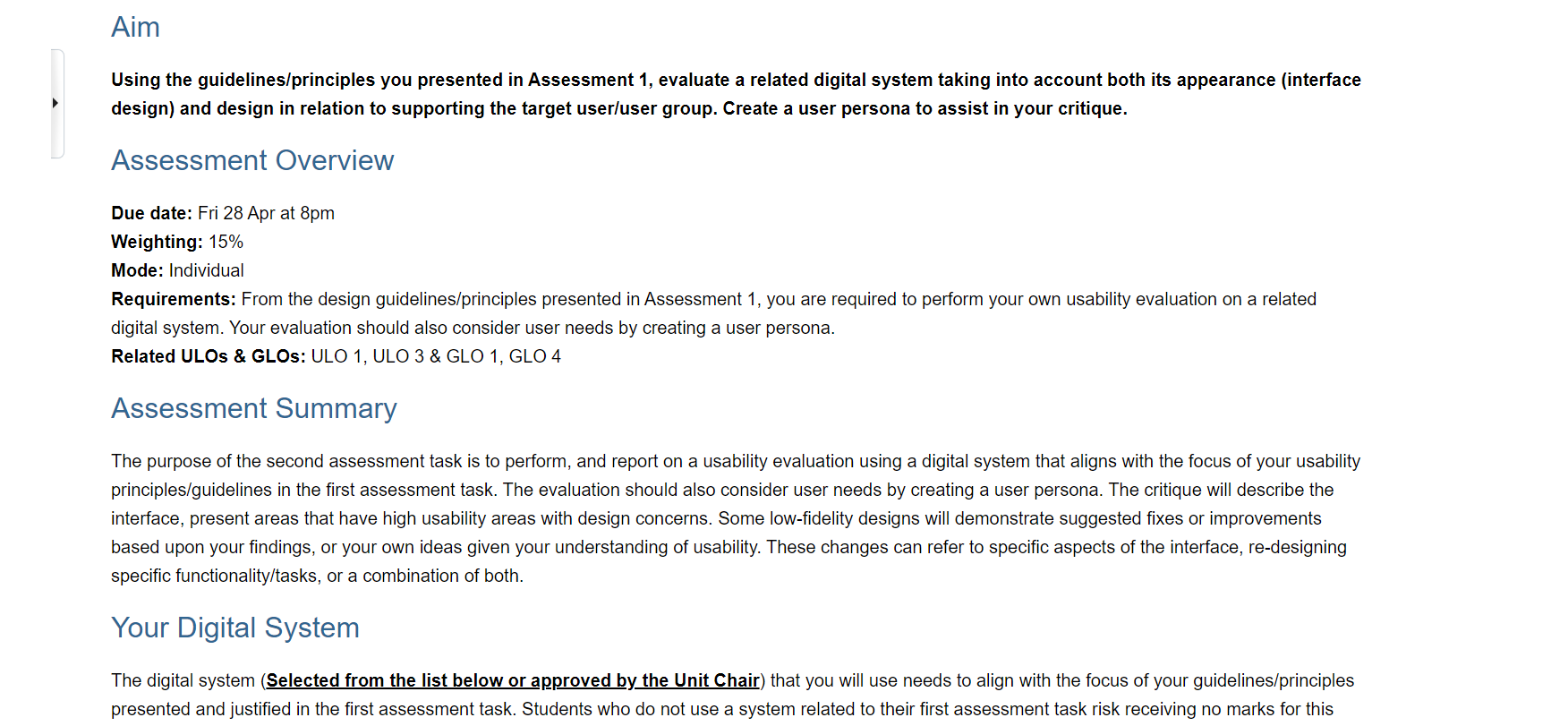Solved Using the guidelines/principles you presented in | Chegg.com