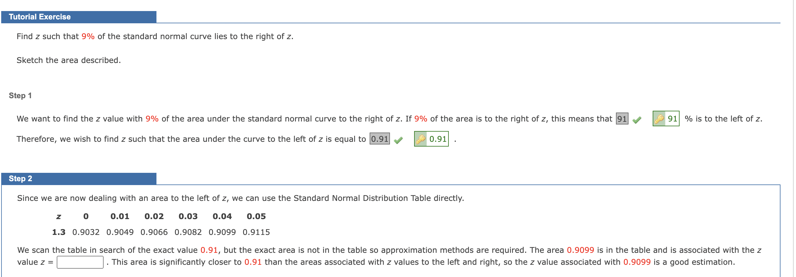 Solved Find z such that 9% of the standard normal curve lies | Chegg.com