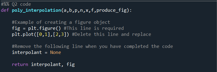 Solved def poly_interpolation (a,b, p, n, x,f, produce_fig) | Chegg.com
