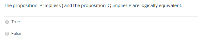 Solved The proposition P implies Q and the proposition Q | Chegg.com