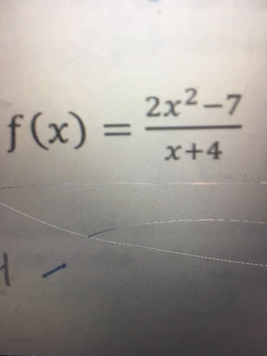 Solved Use long division to find the equation of the slant | Chegg.com