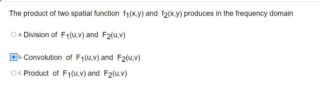 Solved The product of two spatial function f1(x,y) and | Chegg.com