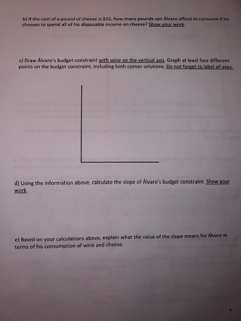 Solved b) Use the data above to graph a total cost curve and | Chegg.com