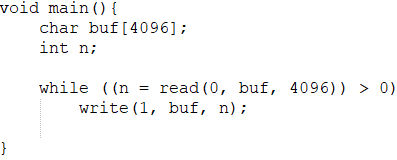 Solved Below is code for a simple C program that copies | Chegg.com