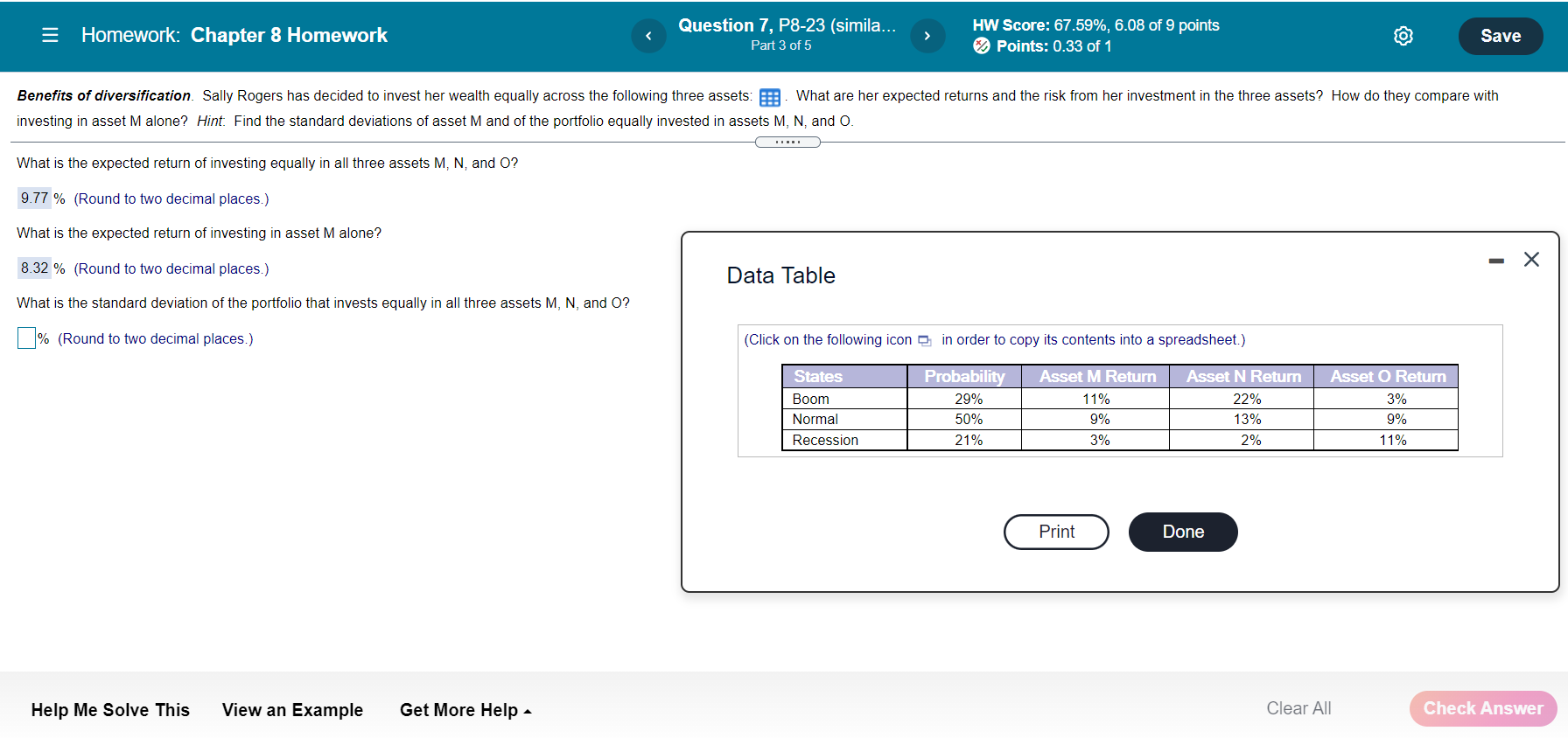 Solved = Homework: Chapter 8 Homework Question 7, P8-23 | Chegg.com