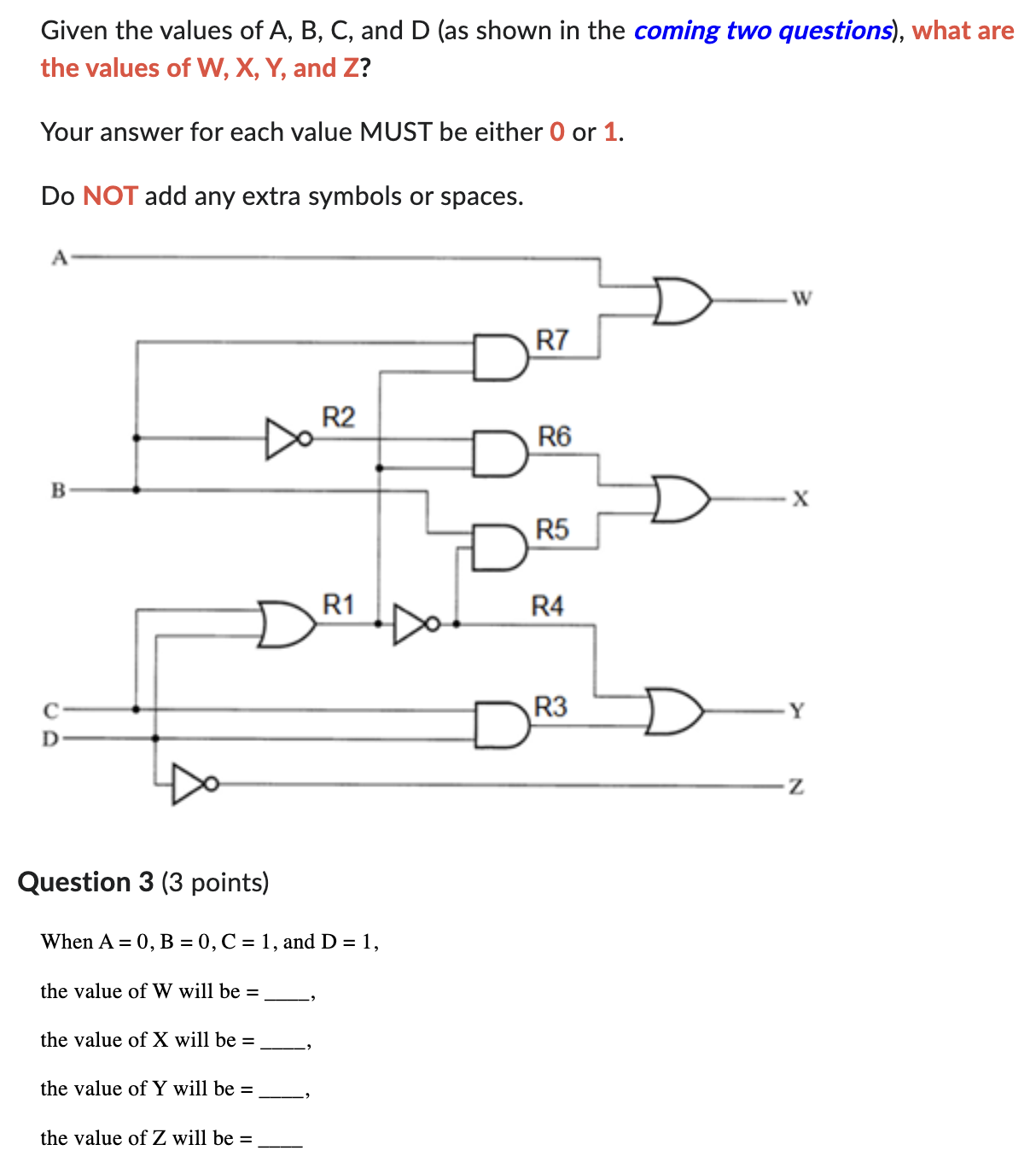 Solved Given the values of A,B,C, ﻿and D (as shown in the | Chegg.com