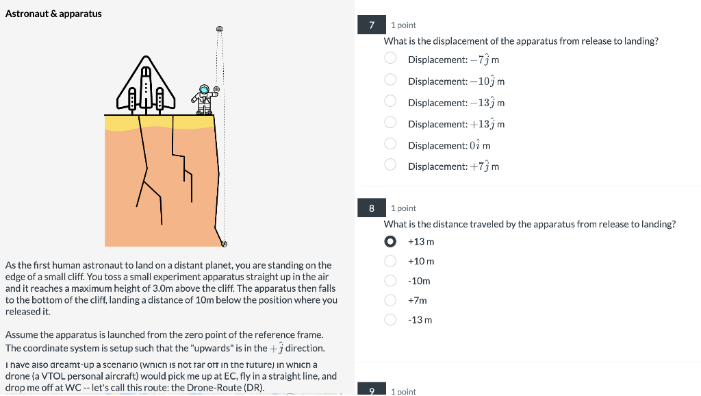 Solved Astronaut \& apparatus 71 point What is the | Chegg.com