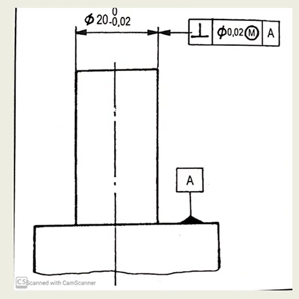 Solved what is the allowable perpendicularity tolerance | Chegg.com