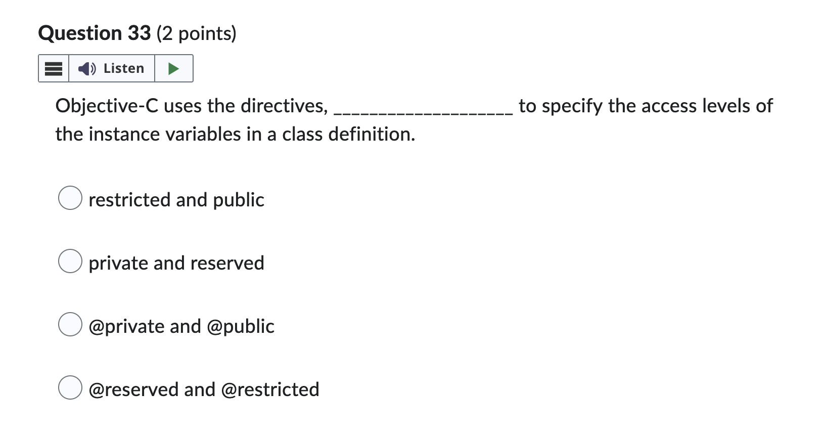 Solved The type of rule statement that contains multiple | Chegg.com