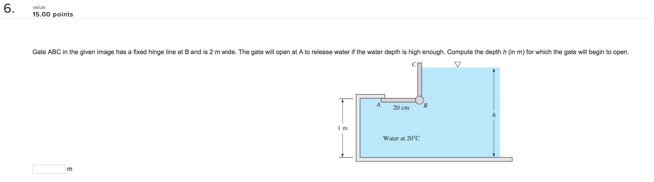 Solved 6 Value 15 00 Points Gate Abc In The Given Image