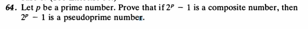 Solved 64. Let p be a prime number. Prove that if 2p−1 is a | Chegg.com