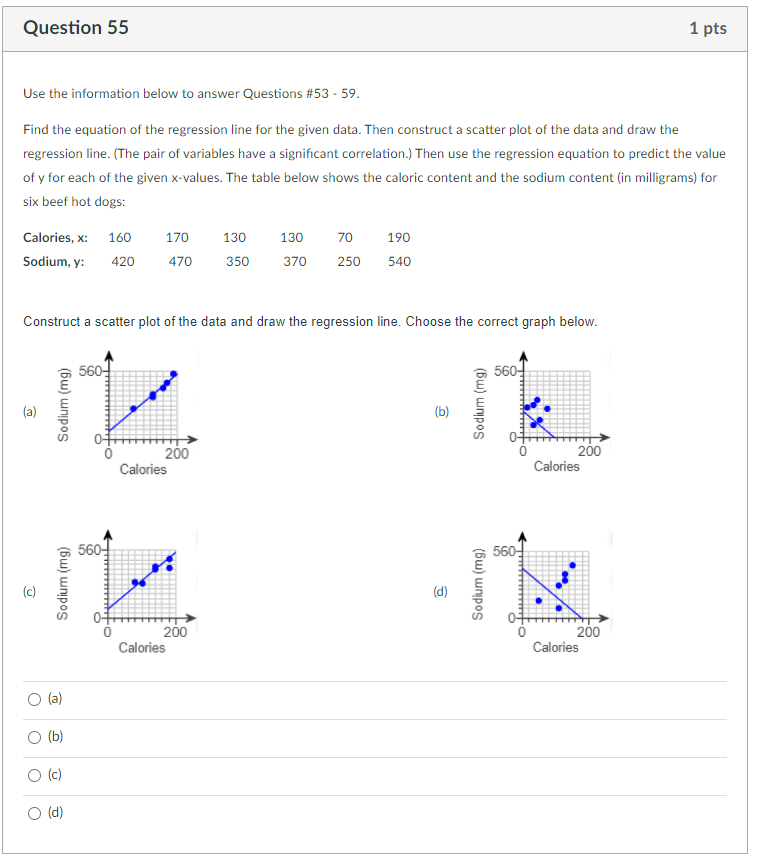 Solved Use the information below to answer Questions \#53 - | Chegg.com