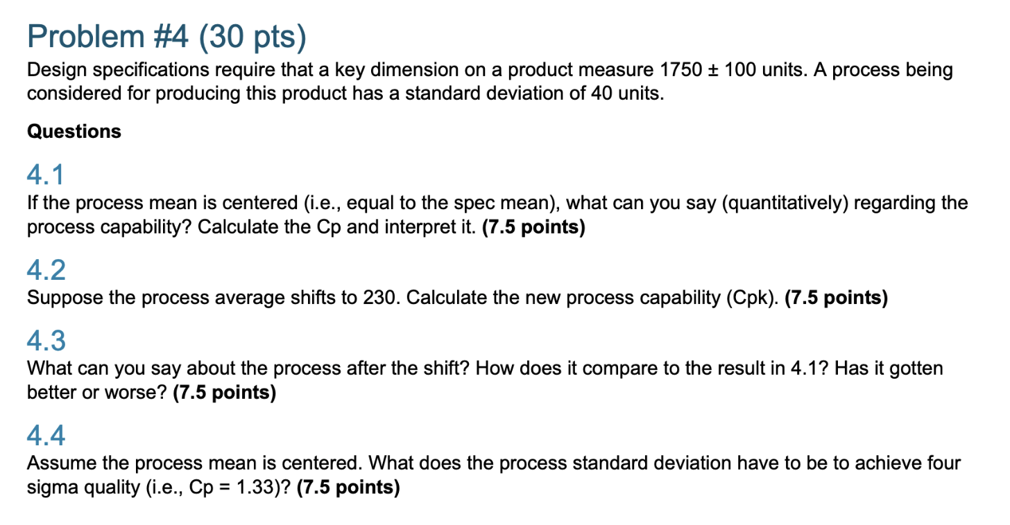 Solved Problem \#4 (30 pts) Design specifications require | Chegg.com