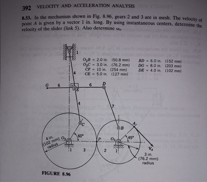 Solved VELOCITY AND ACCELERATION ANALYSIS 8.53. In the | Chegg.com