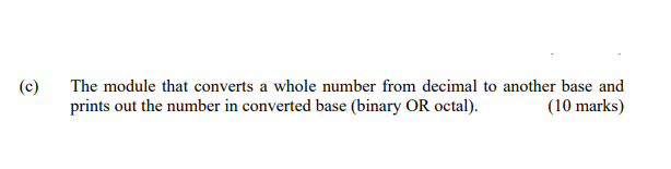 Solved Case Study - Decimal to Other Base System Design and | Chegg.com