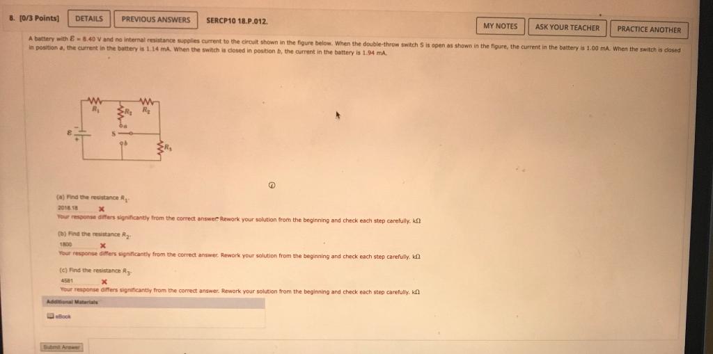 Solved 8 0 3 Points Details Previous Answers Sercp10
