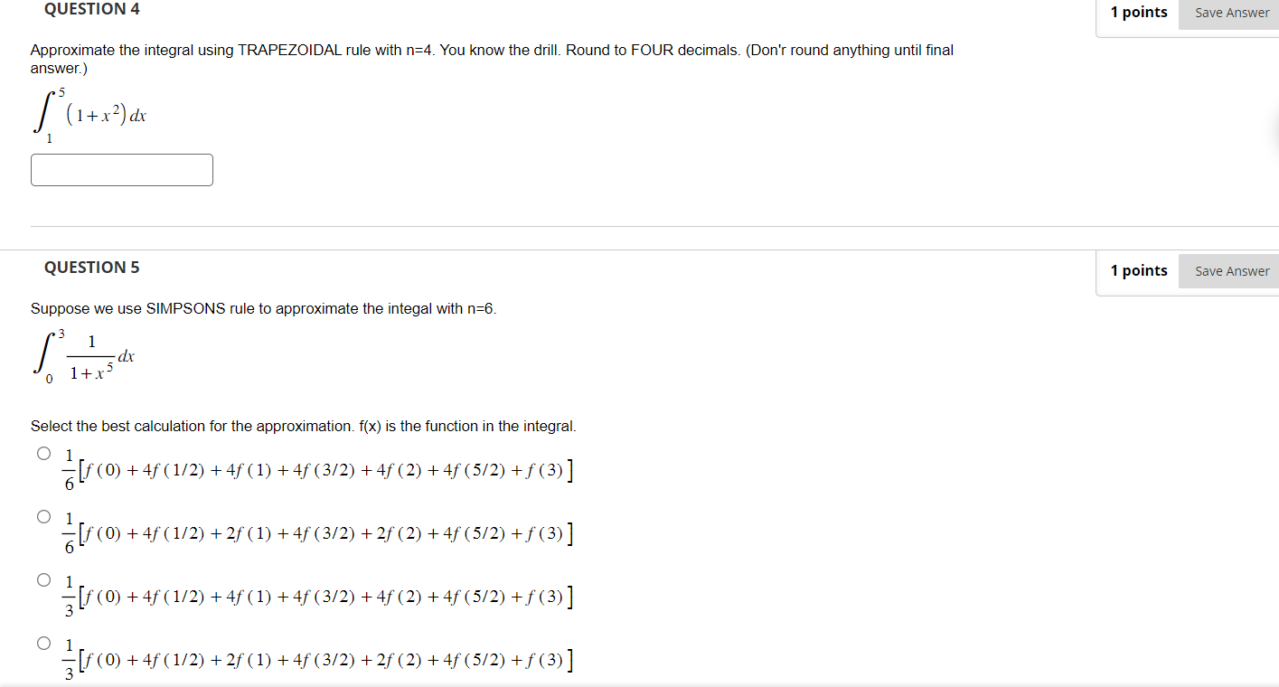 Solved Approximate the integral using TRAPEZOIDAL rule with | Chegg.com