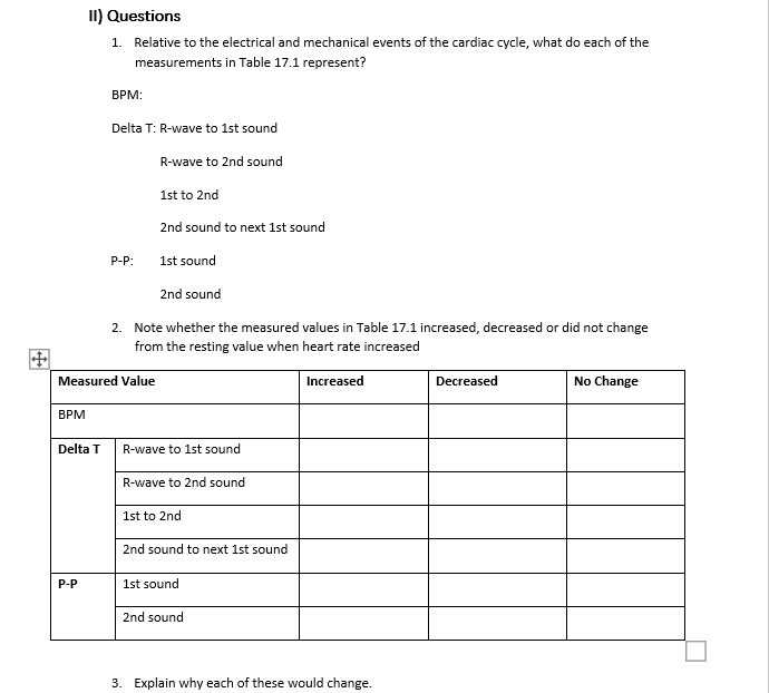 Solved II) Questions 1. Relative to the electrical and | Chegg.com