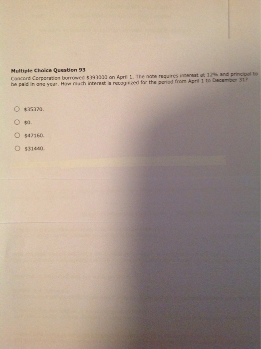Solved Multiple Choice Question 93 Concord Corporation | Chegg.com Solved Multiple Choice Question 93 Concord Corporation | Chegg.com