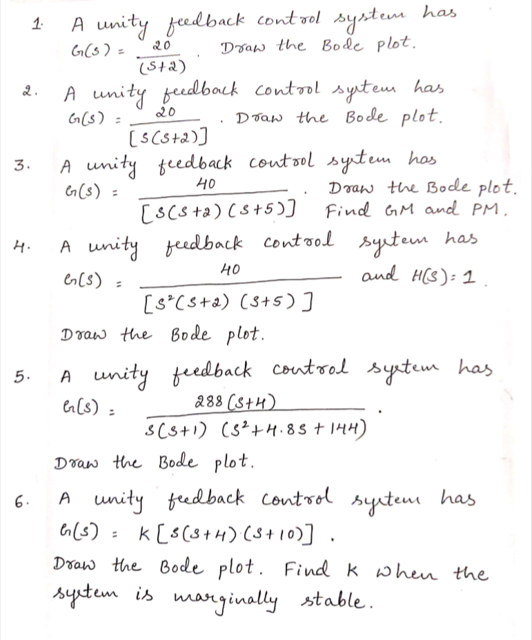Solved My question is on solving bode plots, i have attached | Chegg.com