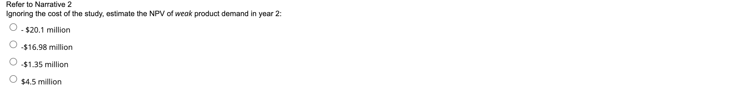 Solved Refer to Narrative 2 Find the dynamic NPV of of | Chegg.com