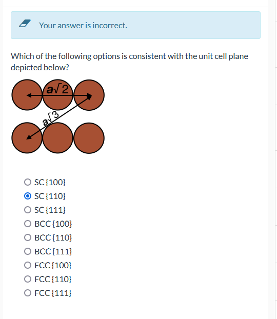 Solved Your answer is incorrect. Which of the following | Chegg.com