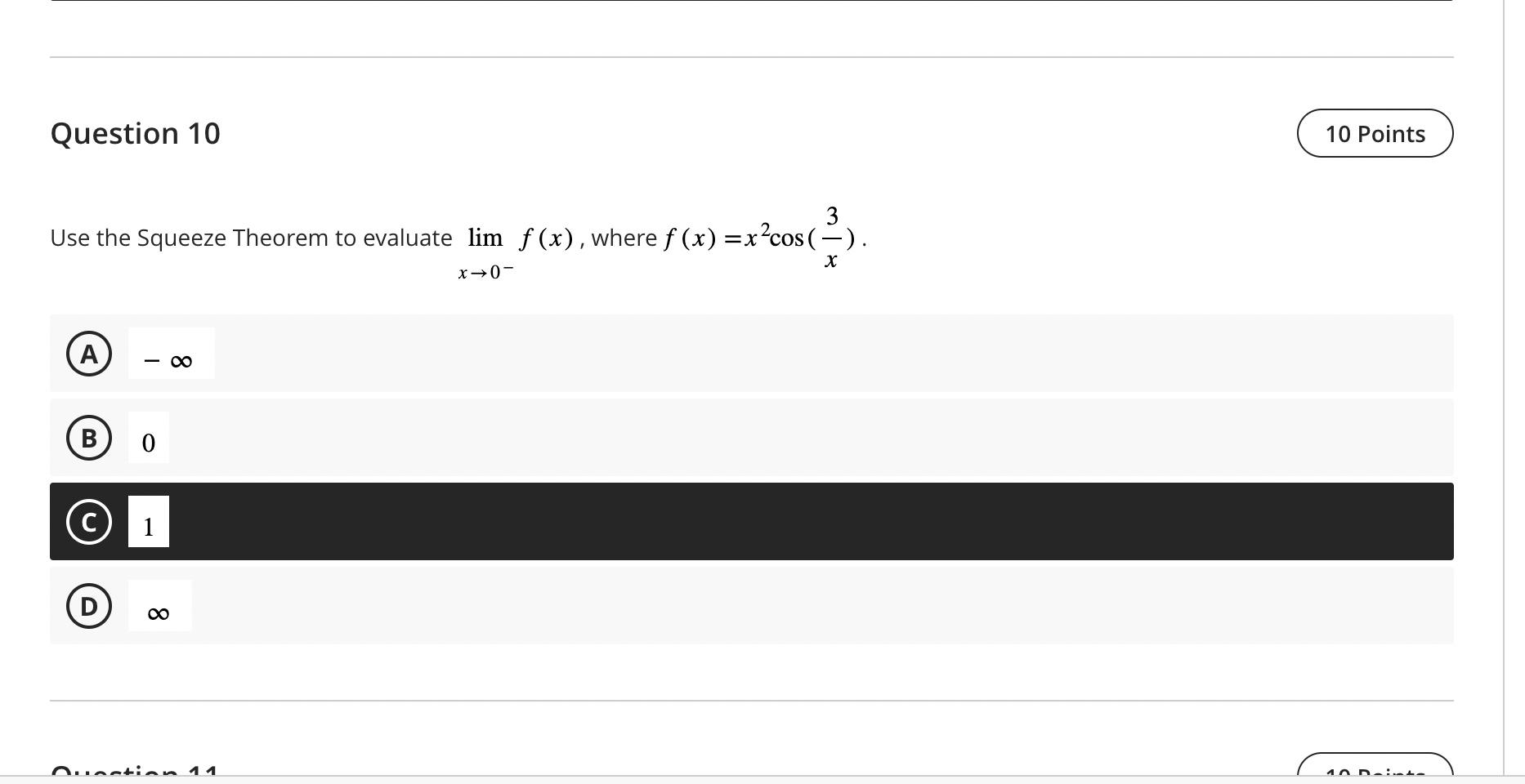 Solved Use the Squeeze Theorem to evaluate ﻿limit as x | Chegg.com