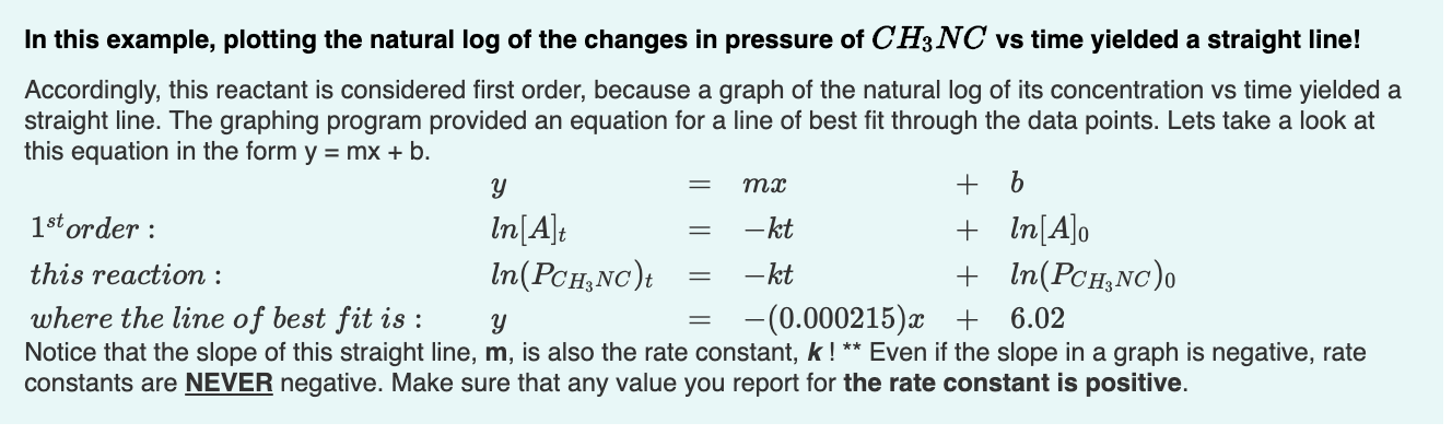The Graph Of A First Order Reactant The Reaction 9902