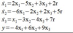 Solved x1˙=2x1−5x2+3x3+2rx2˙=−6x1−2x2+2x3+5rx3˙=x1−3x2−4x3+7 | Chegg.com