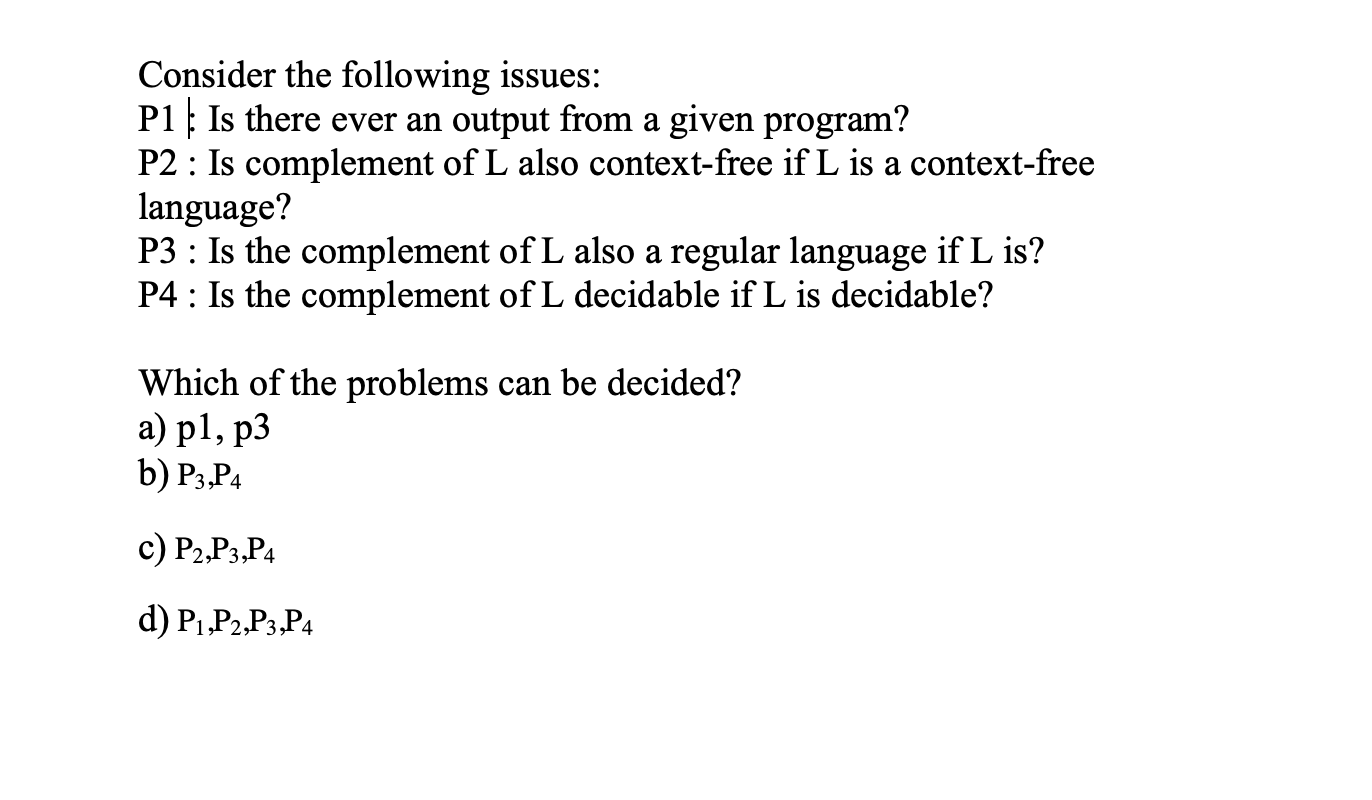Solved Consider the following issues: P1 | Is there ever an | Chegg.com