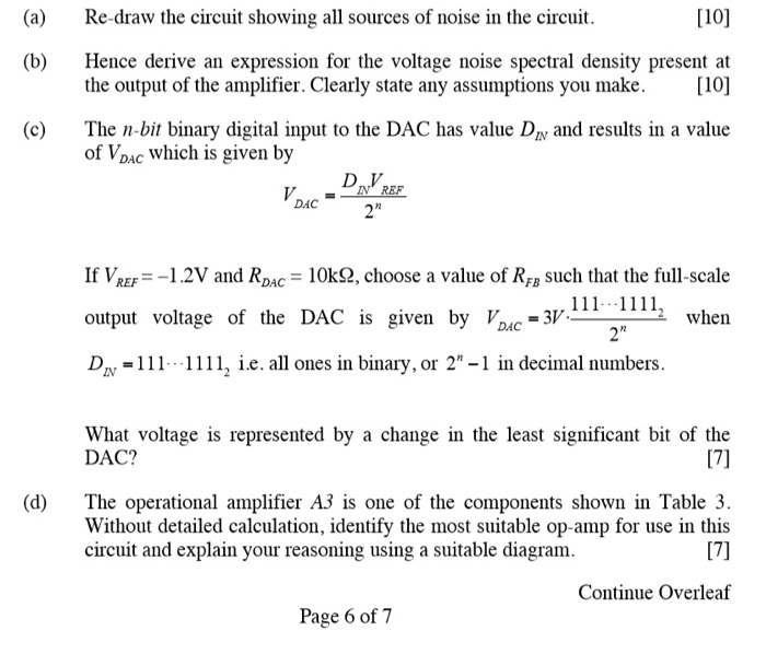 Solved Q3 REB Digital to Analogue Converter (DAC) RDAc A3 | Chegg.com