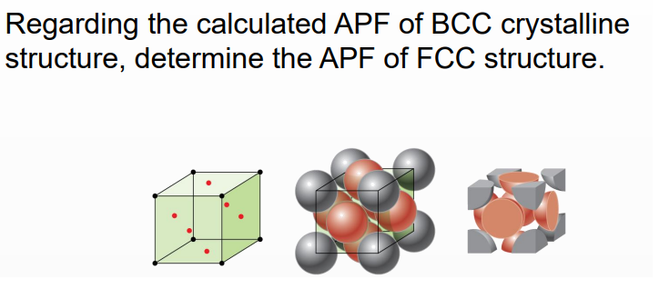 Solved Regarding the calculated APF of BCC crystalline | Chegg.com