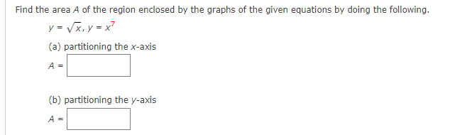 Solved Find the area of the region enclosed by the graphs of | Chegg.com