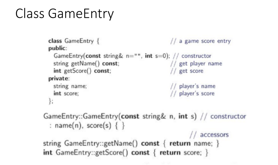 Class Score class Scores { // stores game high | Chegg.com