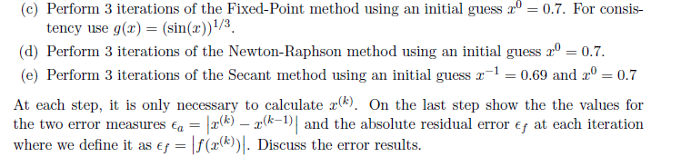 Solved 1. Consider the nonlinear equation | Chegg.com