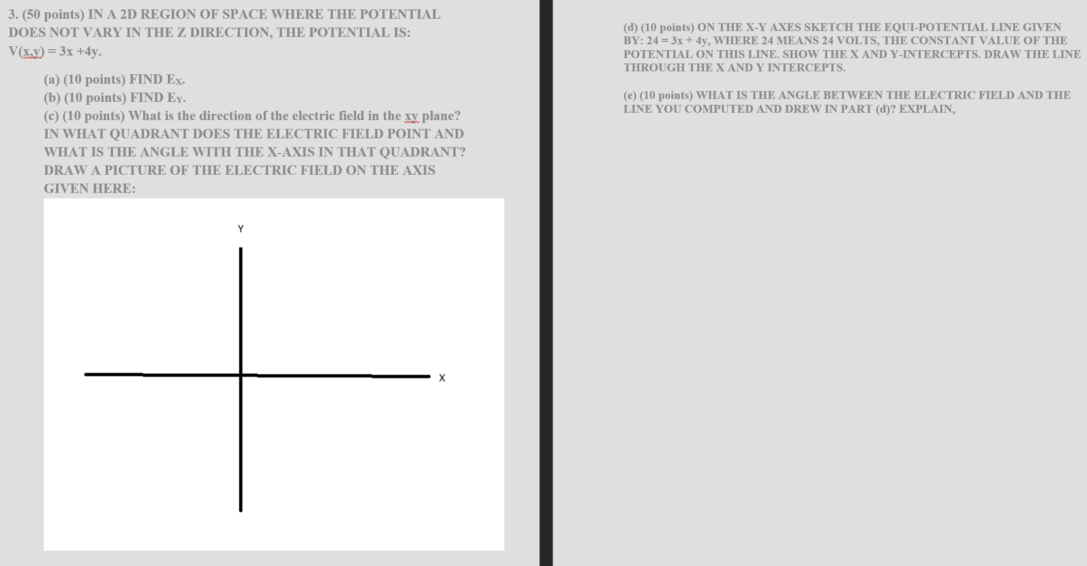 Solved Show handwritten work(d) ( 10 ﻿points) ﻿ON THE X-Y | Chegg.com