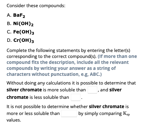Solved Complete the following statements by entering the | Chegg.com