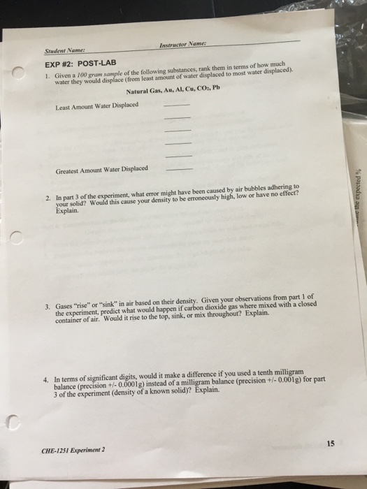 Given a 100 gram sample of the following substances, | Chegg.com