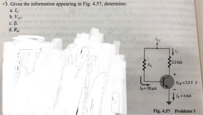 Solved Fixed Bias Circuit | Chegg.com
