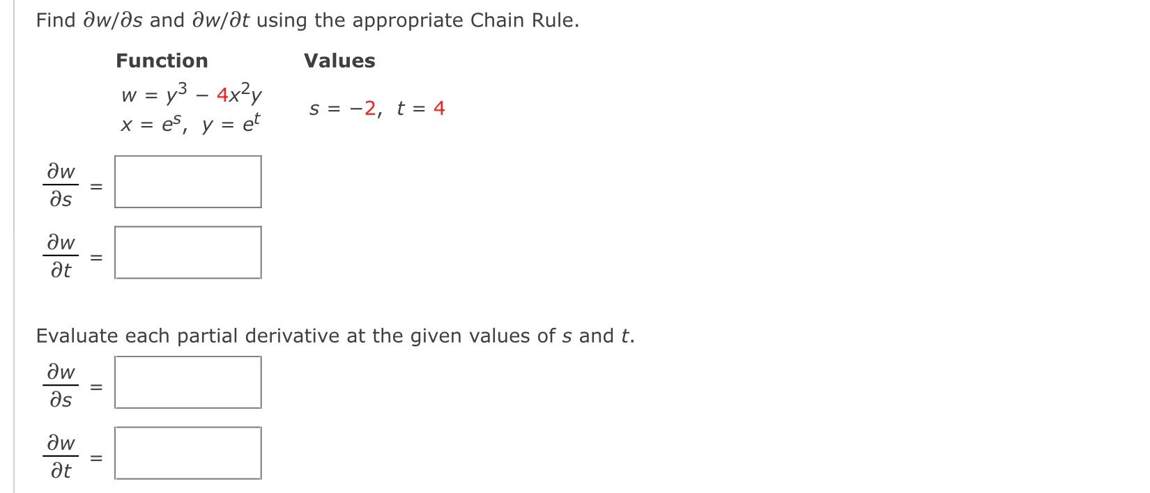 Solved Consider the following. w=xy2+x2z+yz2,x=t2,y=2t,z=2 | Chegg.com