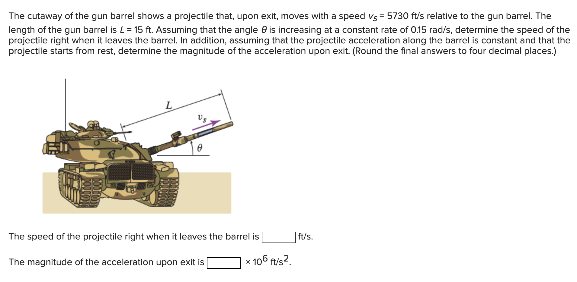 Solved The Cutaway Of The Gun Barrel Shows A Projectile
