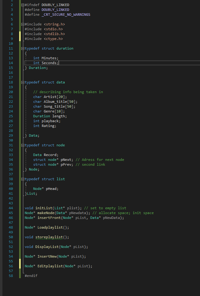Solved Node* Editplaylist(Node* plist) FILE* infile = | Chegg.com