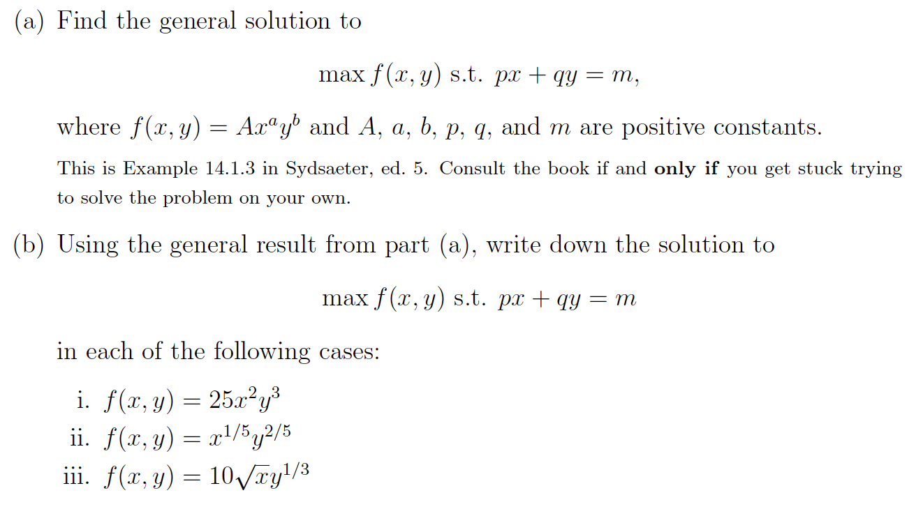 Solved (a) ﻿Find the general solution | Chegg.com