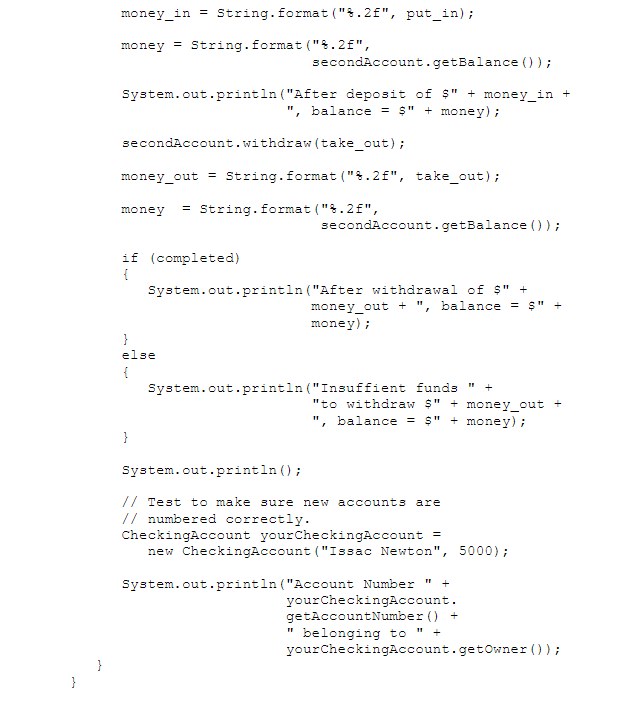 Chapter 10 Lab More Classes and Objects Lab | Chegg.com