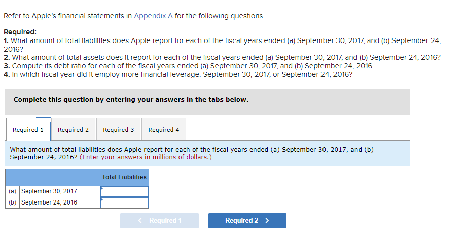 Solved Refer to Apple's financial statements in Appendix A | Chegg.com