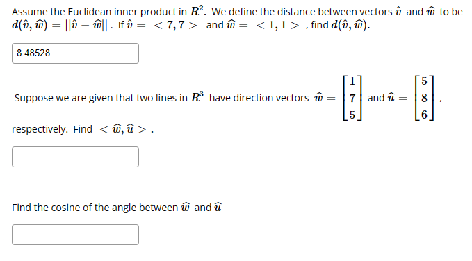 Solved Assume the Euclidean inner product in R2. We define | Chegg.com