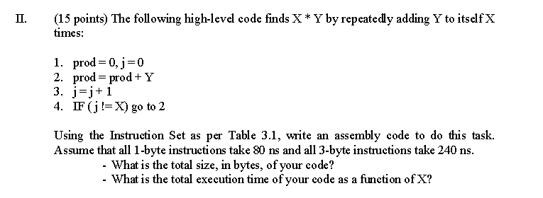 Solved Table 3-1.gif Table 3.1 Instruction set for a | Chegg.com